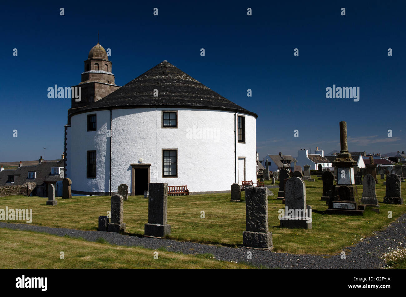 kilarrow round church,bowmore,islay,scotland Stock Photo - Alamy