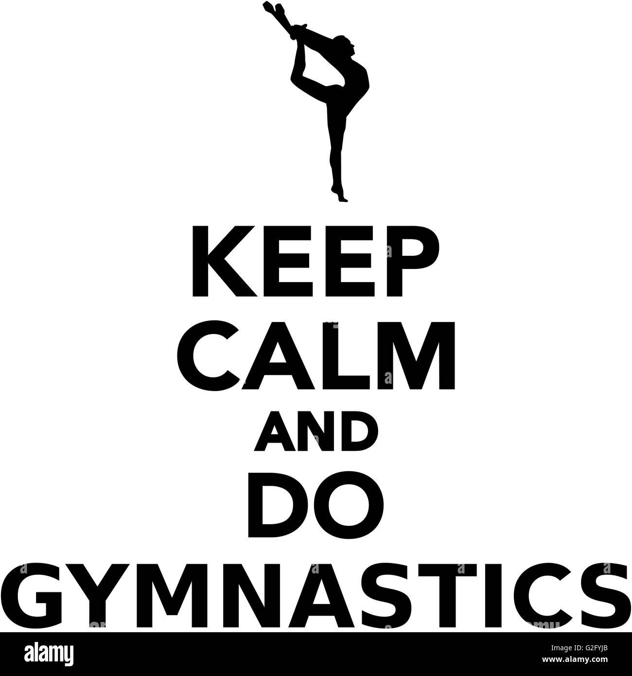 Keep Calm And Do Gymnastics Wallpaper