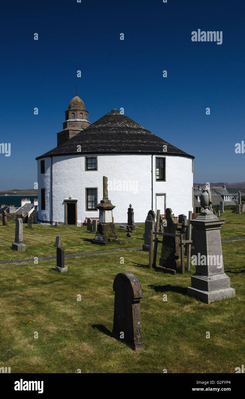 kilarrow round church,bowmore,islay,scotland Stock Photo - Alamy