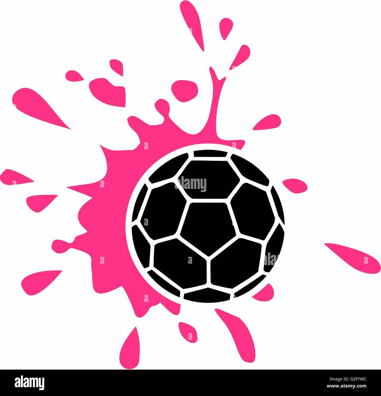 Handball Ball Splash Stock Photo - Alamy