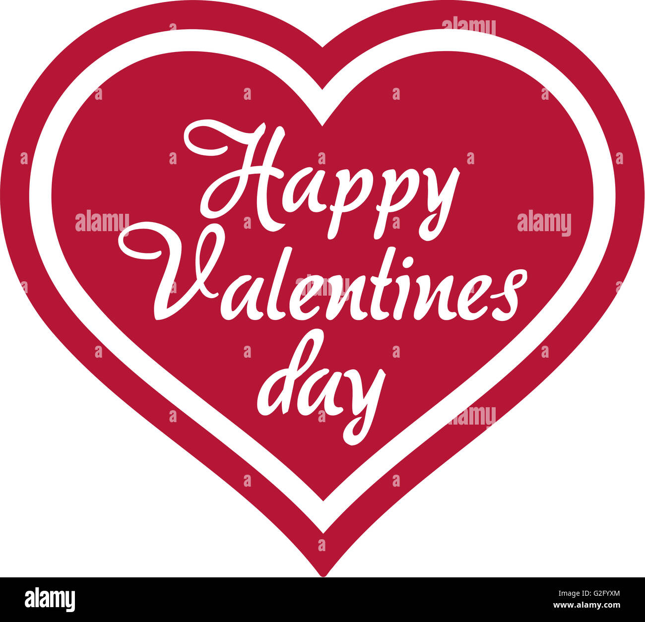Happy Valentines Day Heart Stock Photo - Alamy