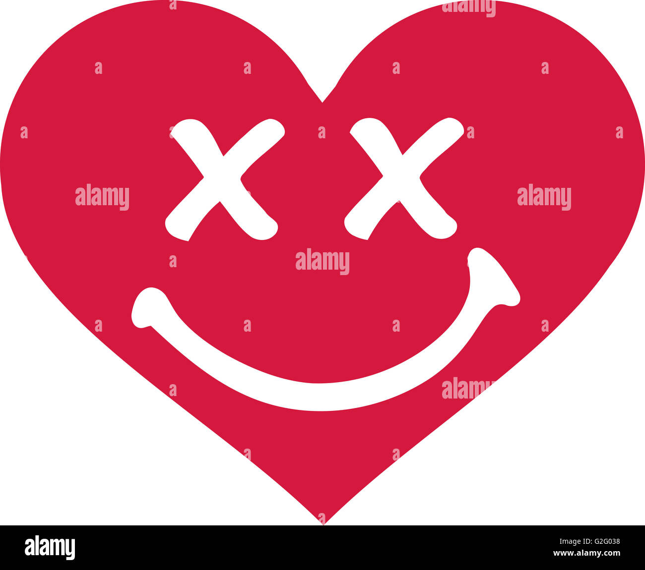 Smiley face crossed eyes hi-res stock photography and images - Alamy