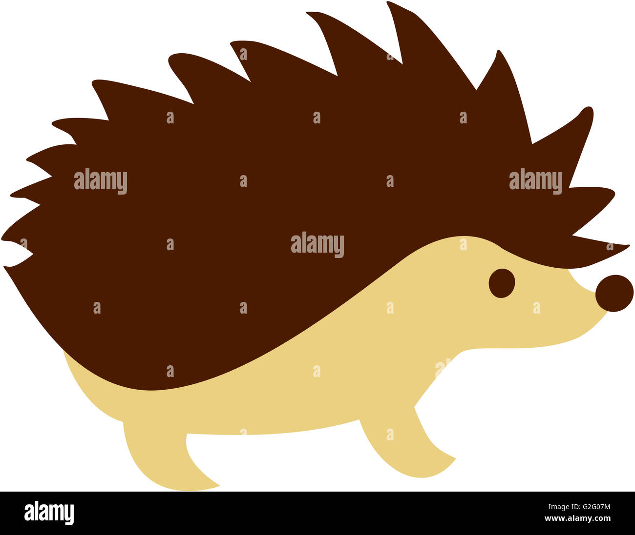 Hedgehog comic symbol Stock Photo - Alamy