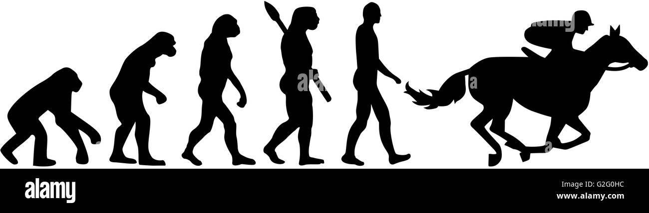 Evolution of the horse vector hi-res stock photography and images - Alamy