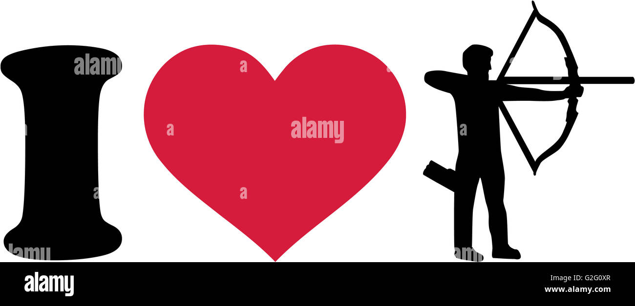 I love Archer Stock Photo - Alamy