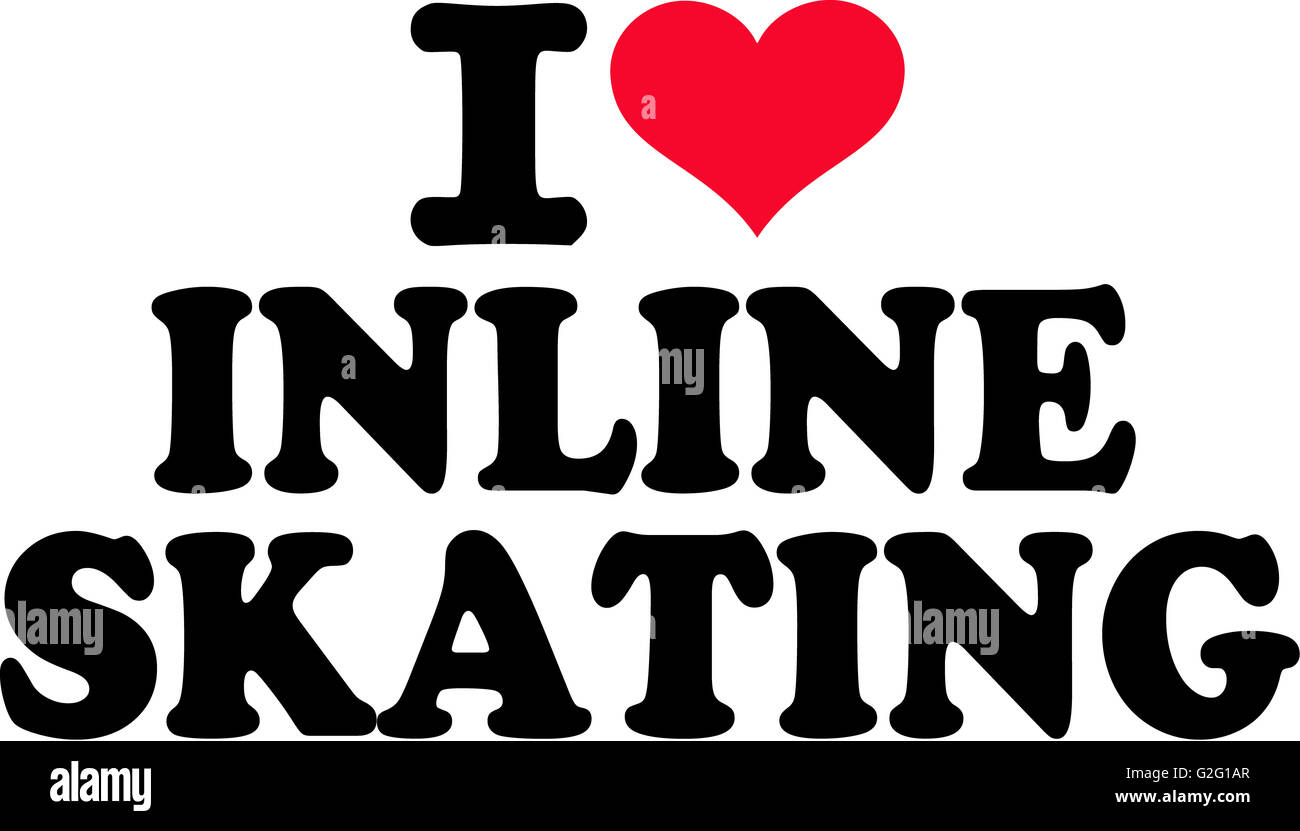 I love inline skating Stock Photo - Alamy