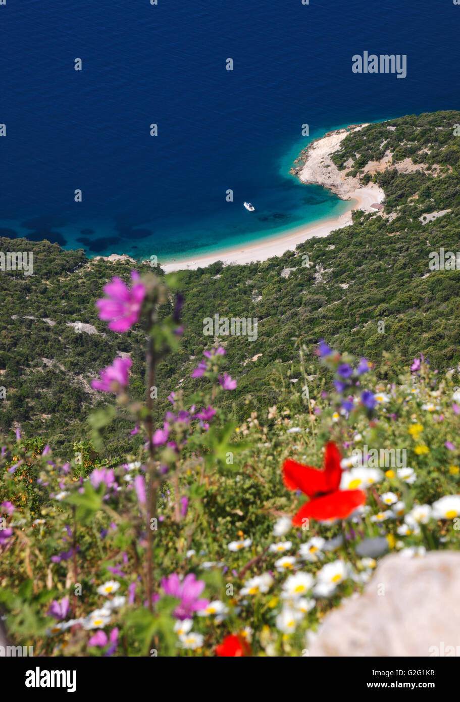 Beautiful beach under Lubenice village on island Cres Stock Photo - Alamy