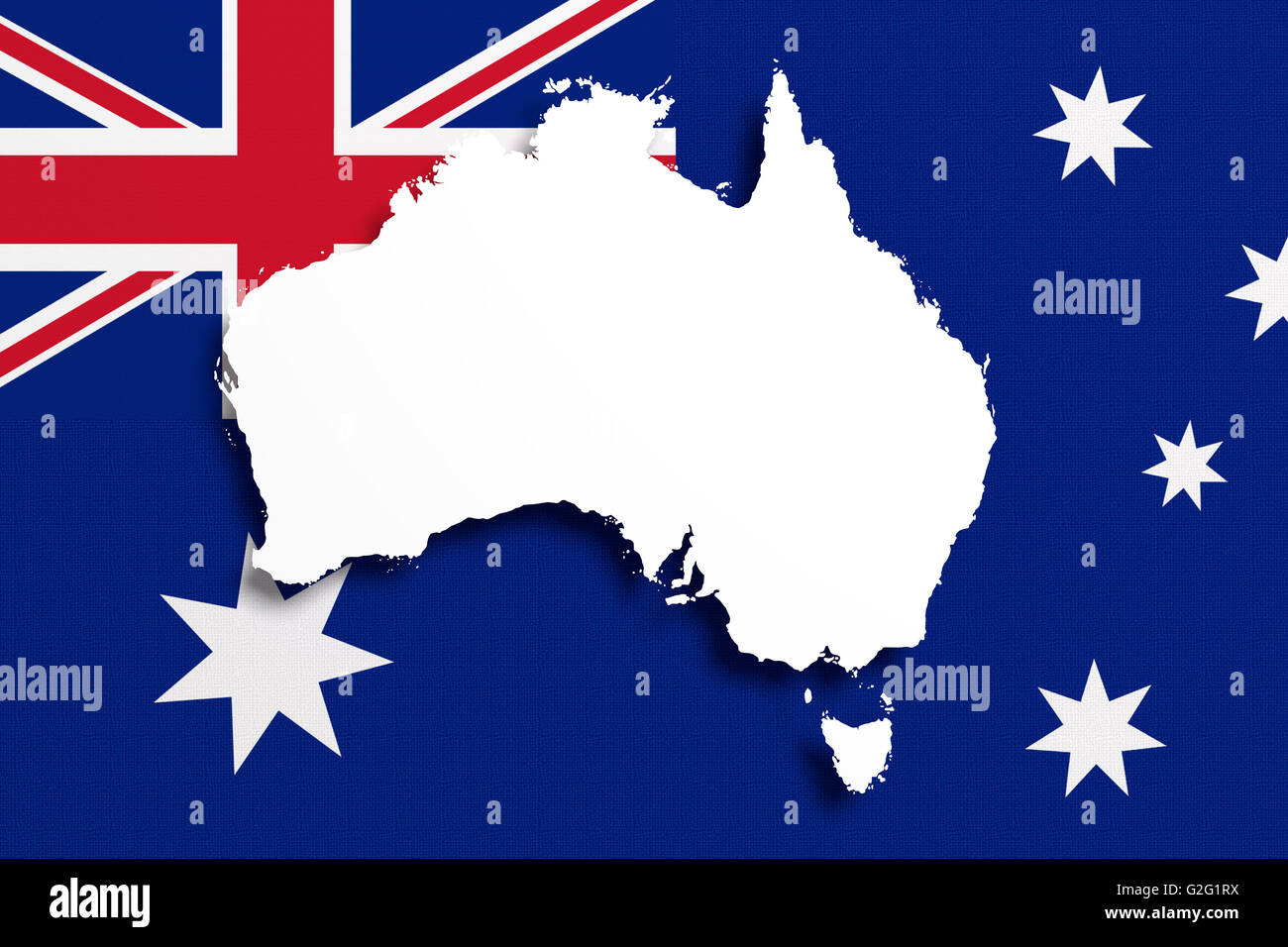 Flag map of australia hi-res stock photography and images - Alamy