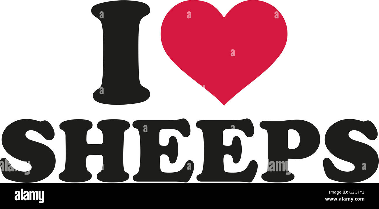 I love sheeps Stock Photo - Alamy