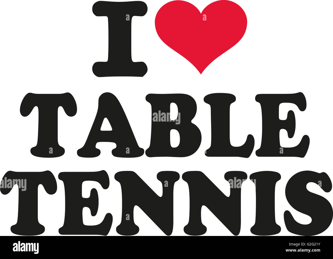 Love table tennis hi-res stock photography and images - Alamy