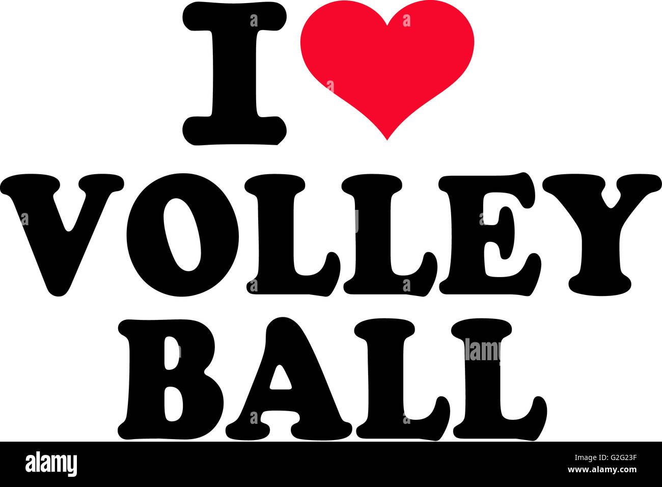 I love Volleyball Stock Photo - Alamy
