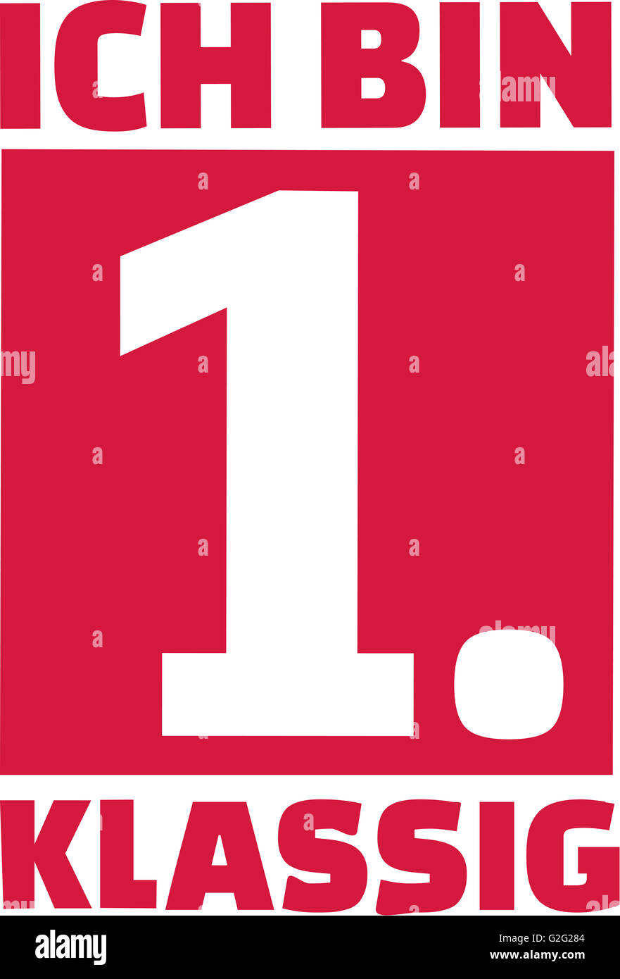 First class for school starter german Stock Photo - Alamy