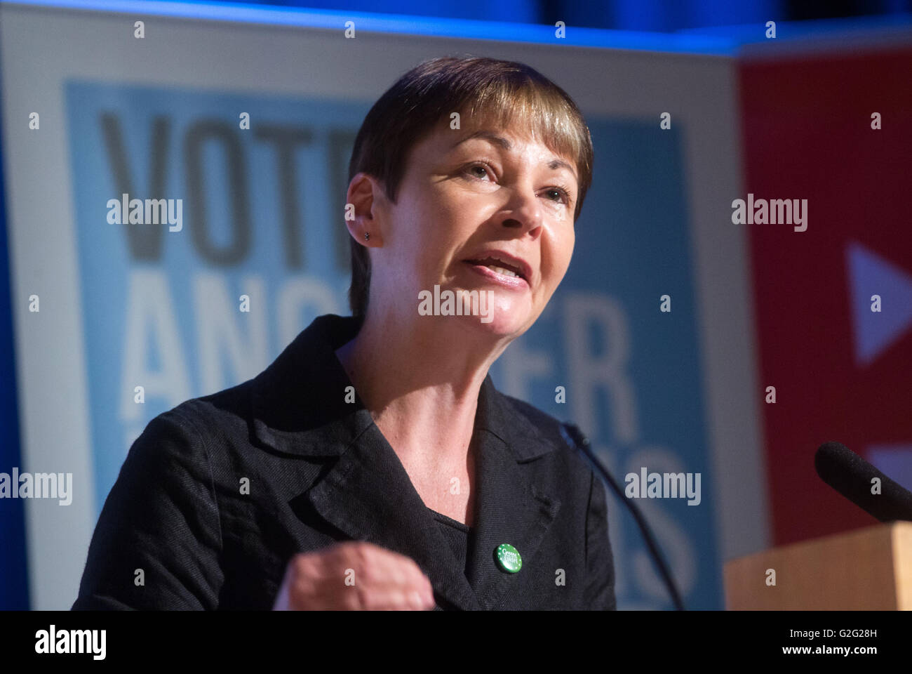 Caroline Lucas,MP for Brighton Pavilion,speaks at a conference about ...