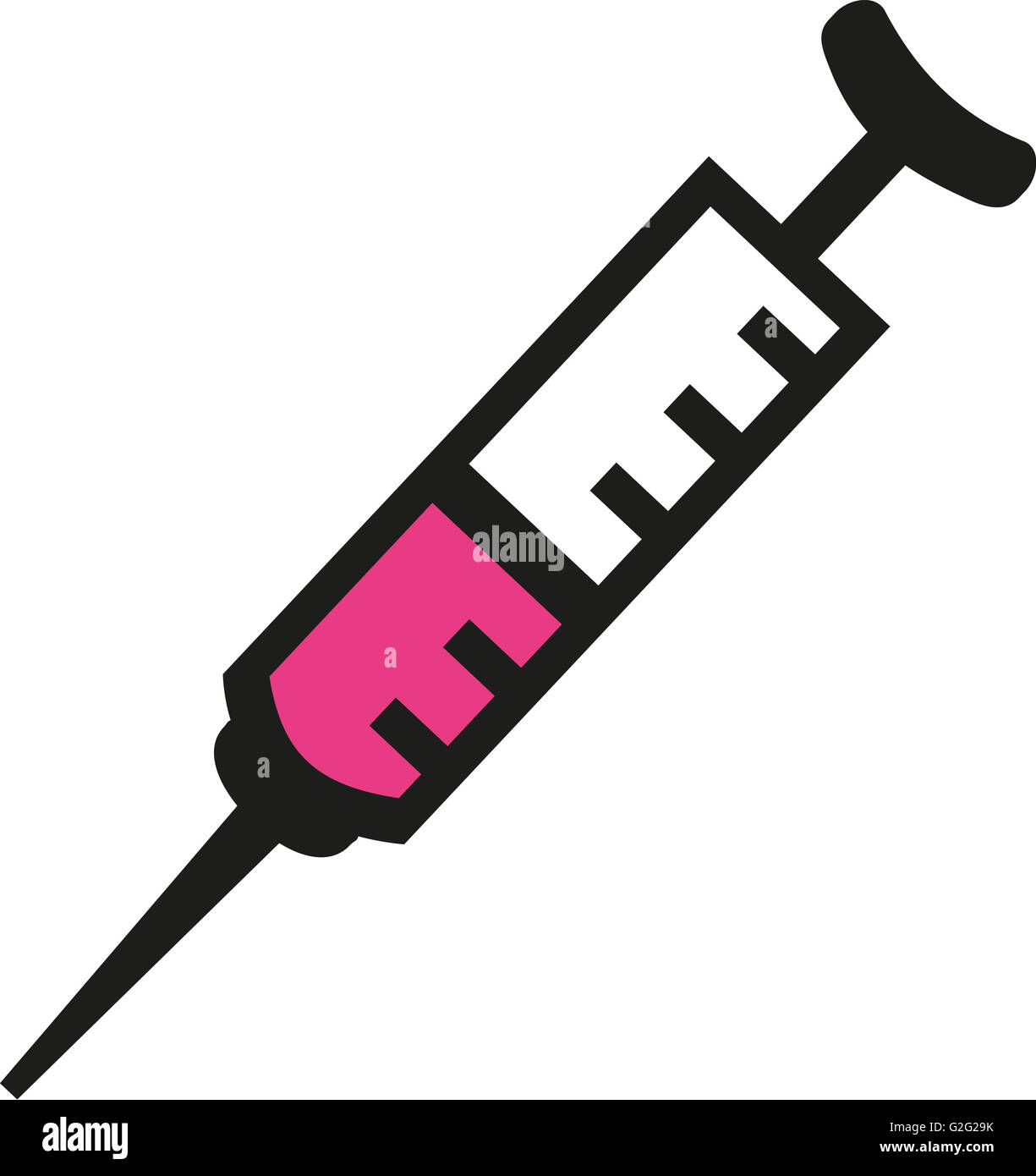 Injection with pink liquid Stock Photo - Alamy
