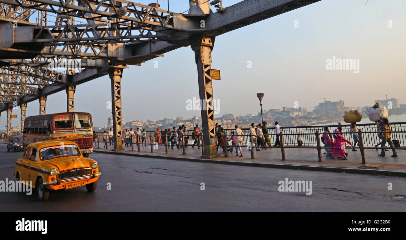 Bus and tram crossing bridge hi-res stock photography and images - Alamy