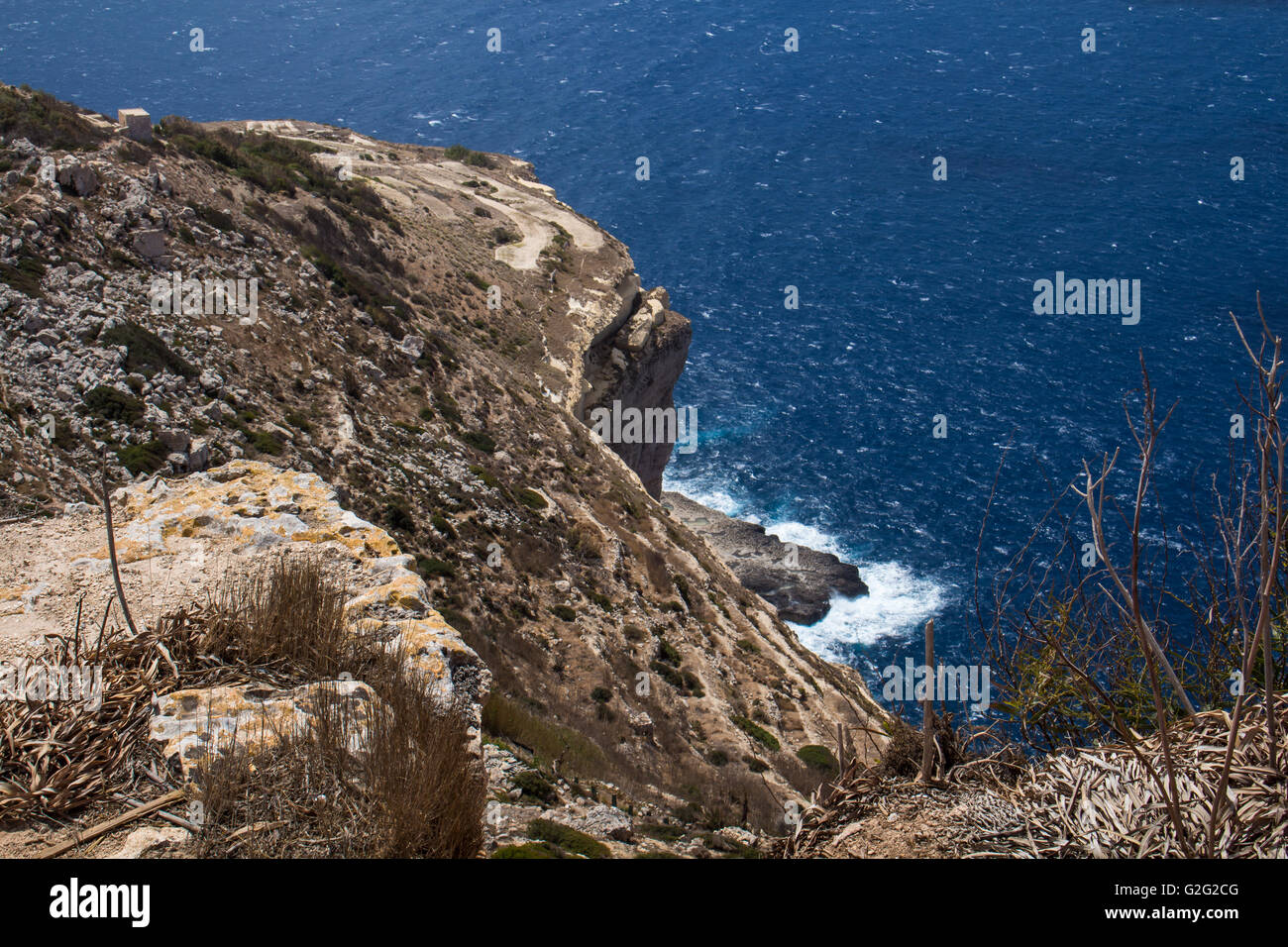 Dingli Cliffs, one of the most beautiful parts of the shore at the ...