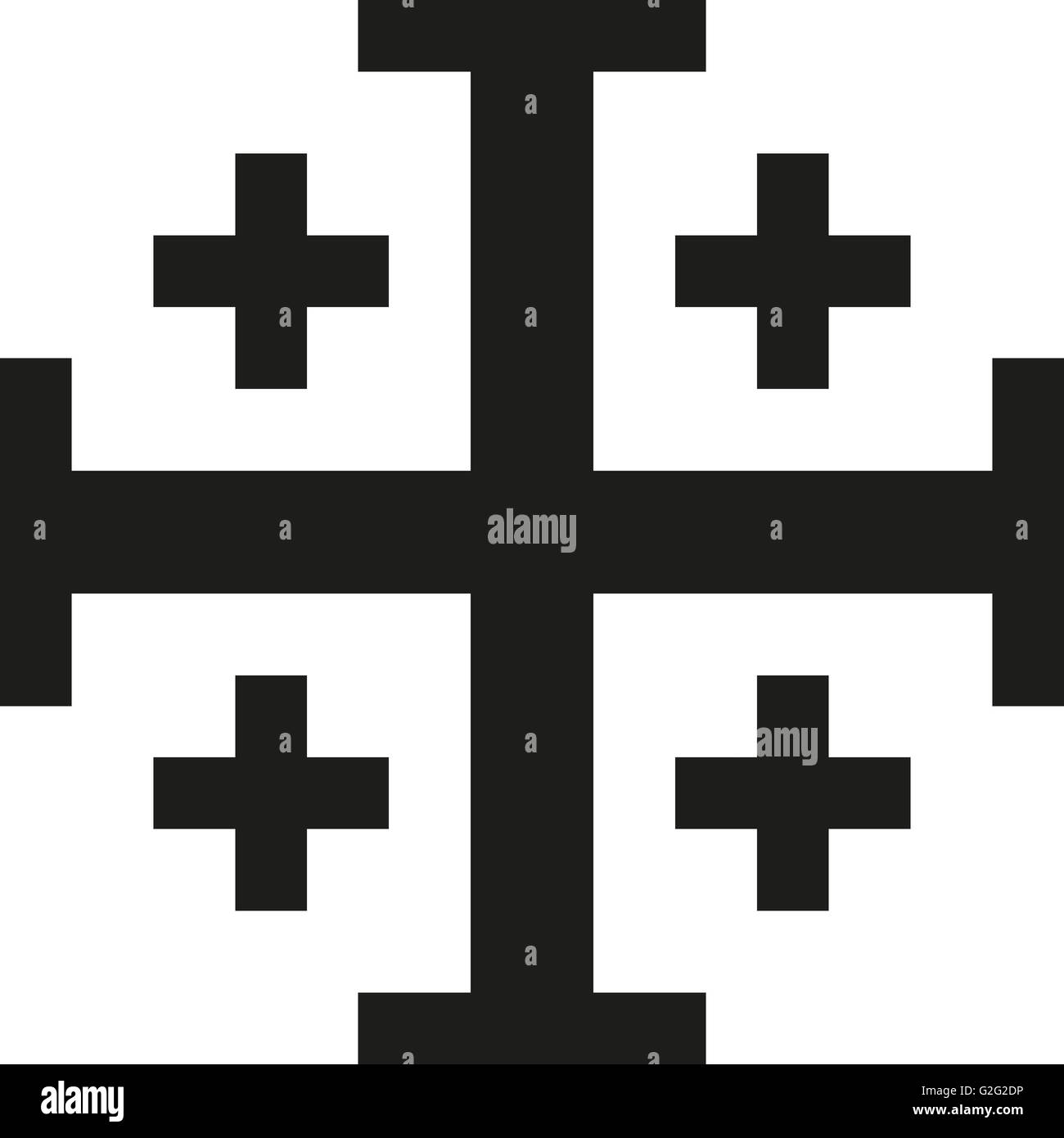 Crusader cross jerusalem hi-res stock photography and images - Alamy