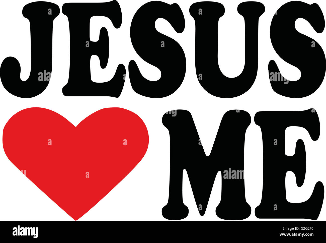 Jesus loves me Stock Photo - Alamy