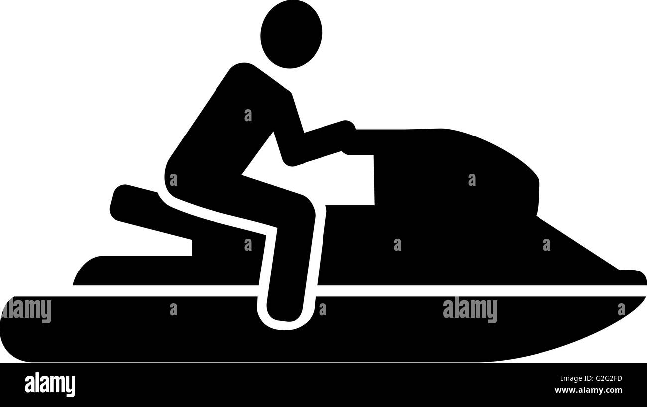 Jet ski icon Stock Photo - Alamy