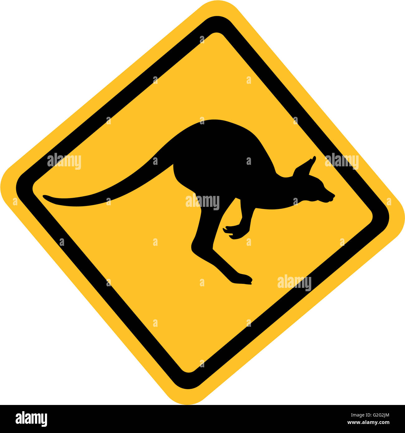 Australia kangaroo sign Stock Photo - Alamy