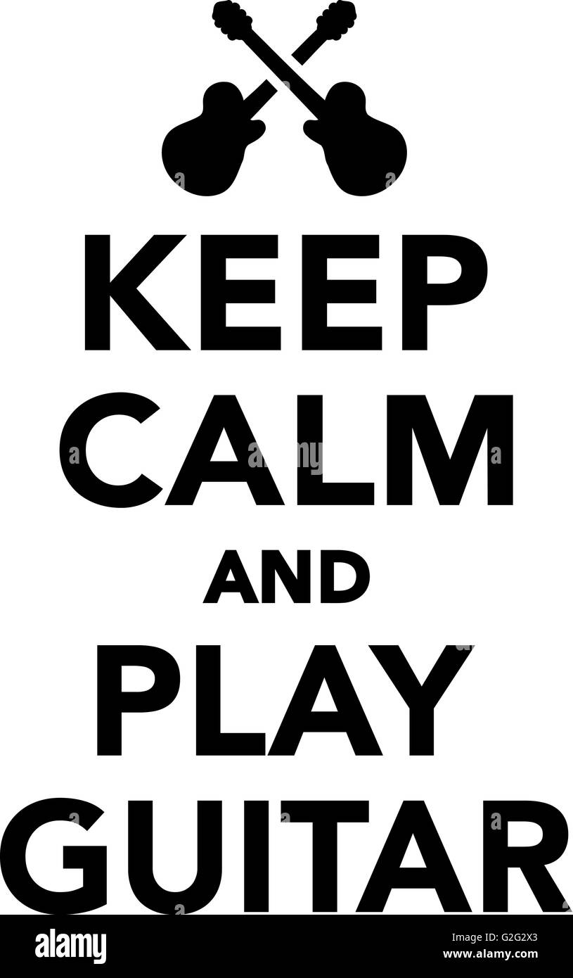 Play at the guitar Black and White Stock Photos & Images - Alamy