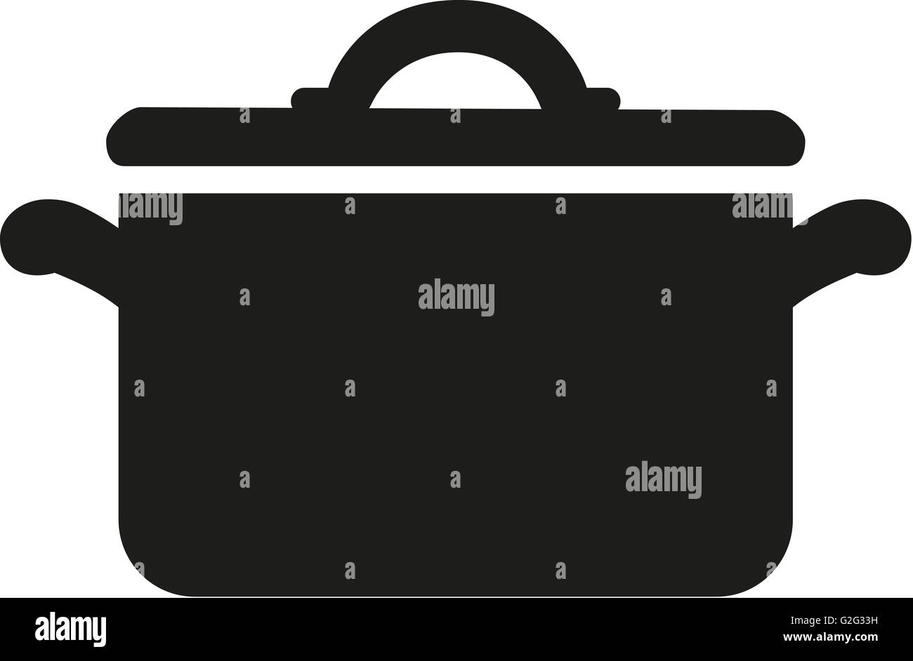 Pot kitchen icon Stock Photo - Alamy