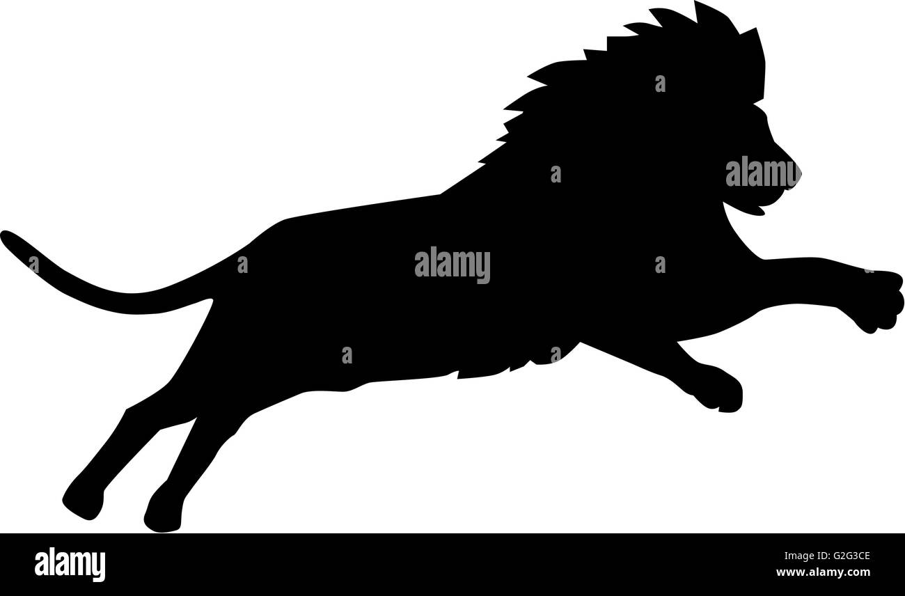 Jumping lion hi-res stock photography and images - Alamy