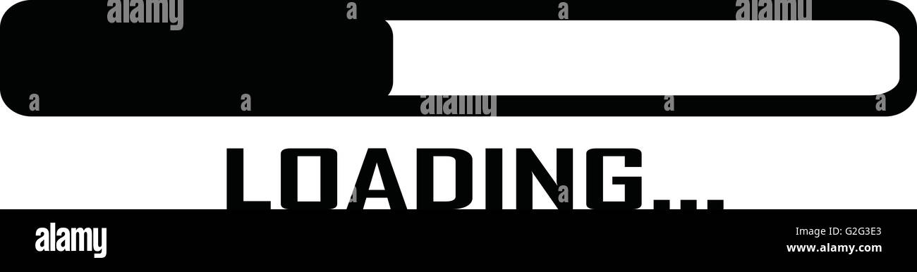 Loading bar retro Stock Photo - Alamy