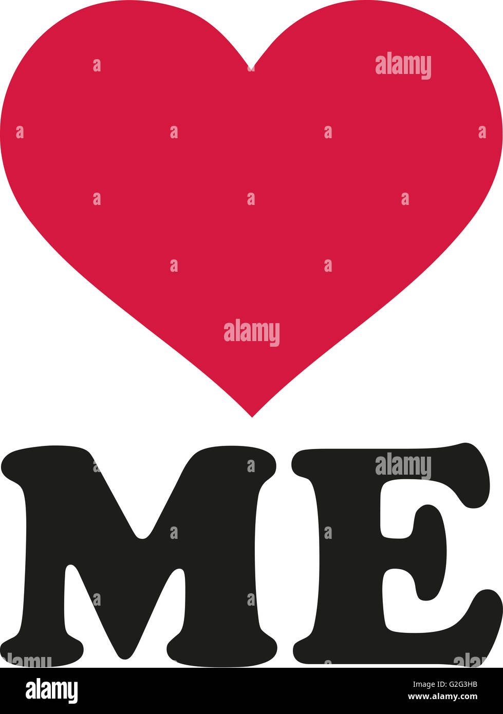 Heart me - love me Stock Photo - Alamy