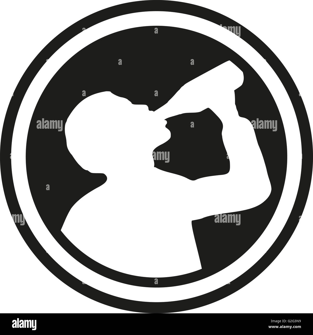 Drinking beer silhouette hi-res stock photography and images - Alamy