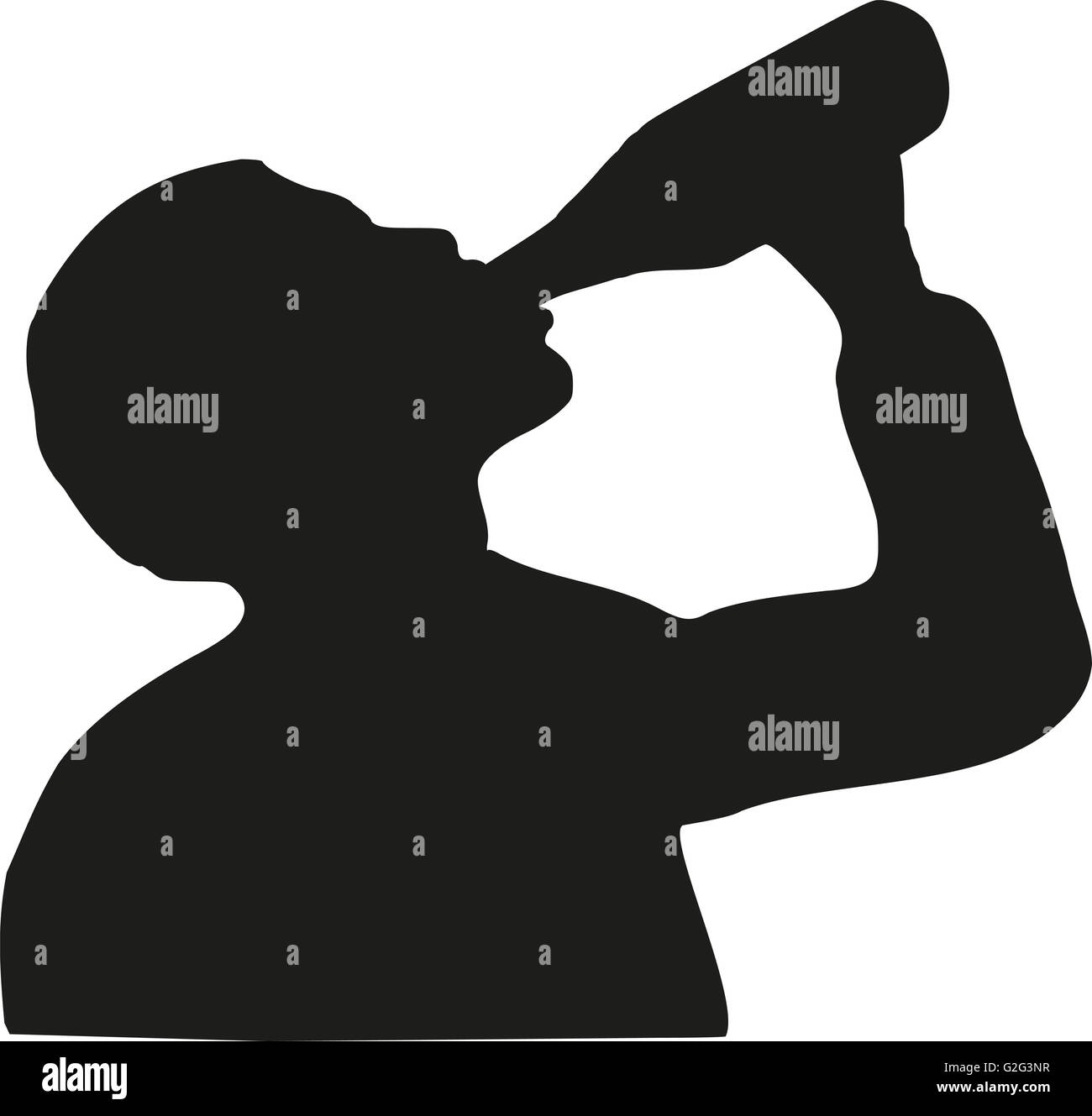 Drinking beer silhouette hi-res stock photography and images - Alamy