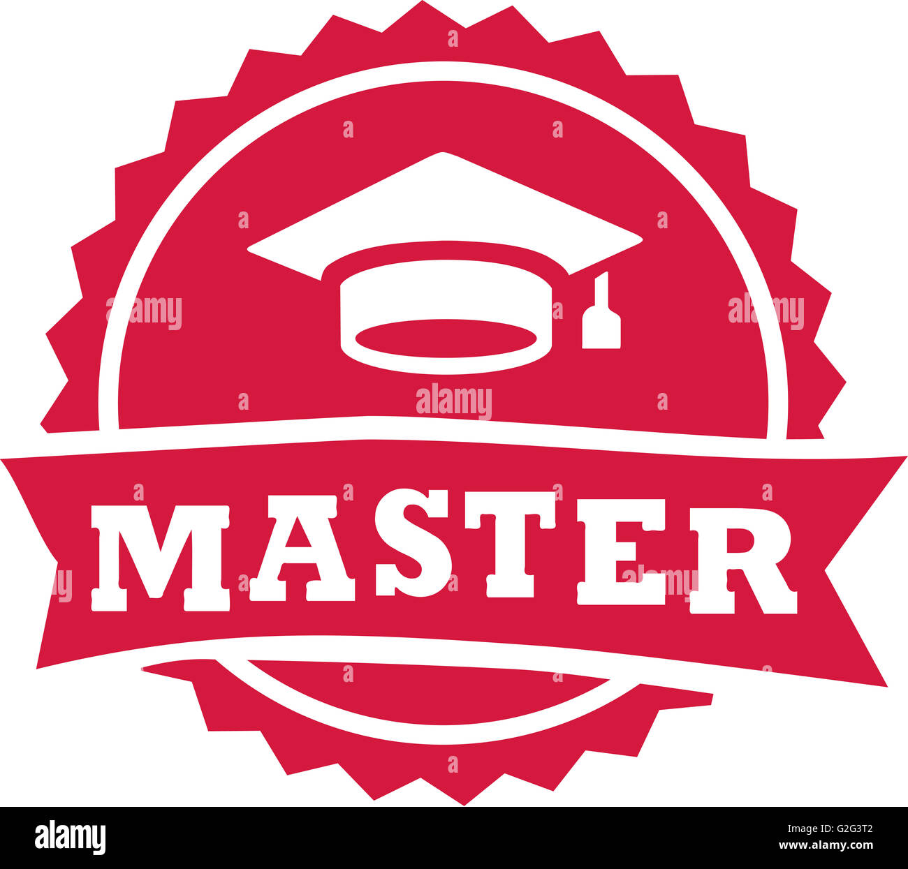 Master stamp 2016 graduation hat Stock Photo - Alamy