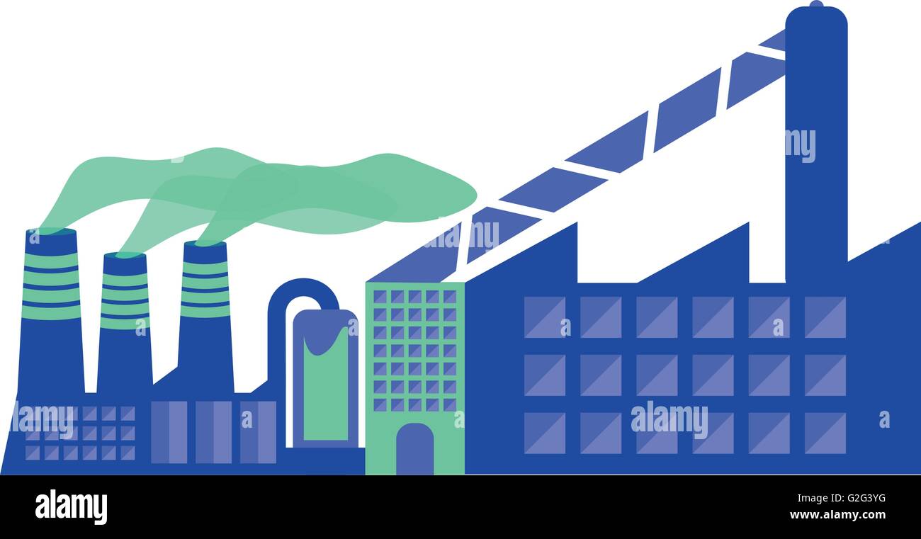 Illustration of an isolated factory Stock Vector Image & Art - Alamy