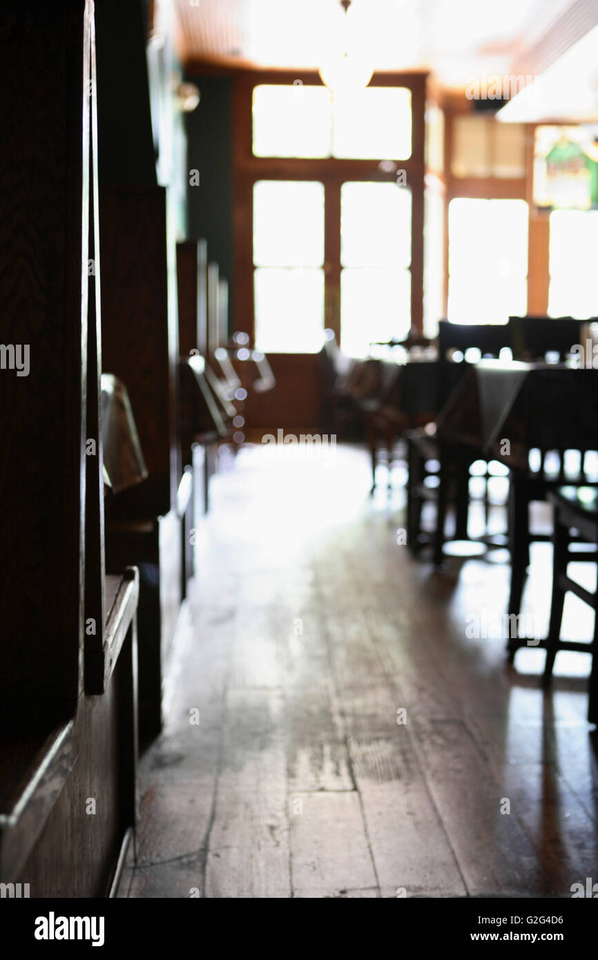 Bright Restaurant Interior Stock Photo - Alamy
