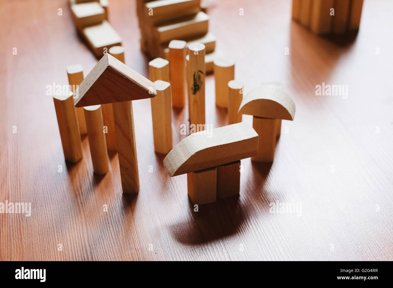 Children's Wood Blocks Stock Photo - Alamy