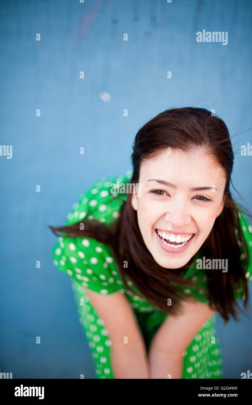 Young happy laughing woman hi-res stock photography and images - Alamy