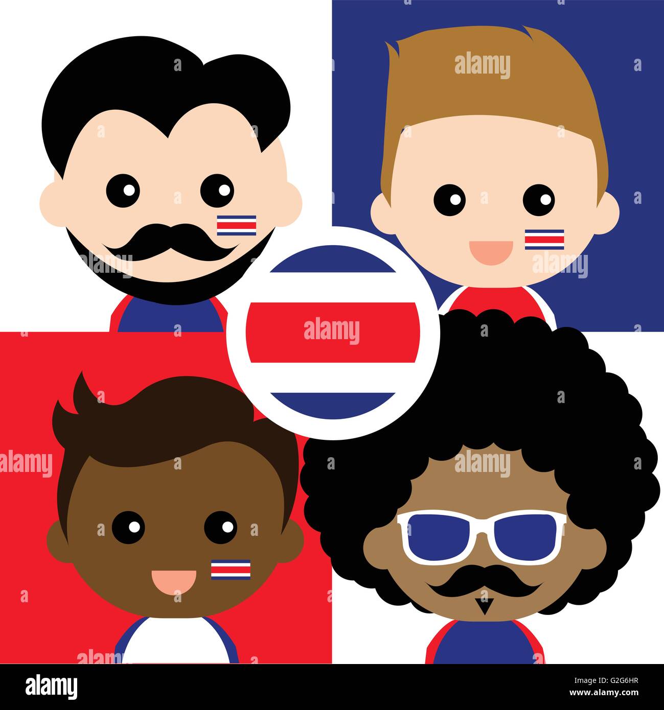 Costa rican man Stock Vector Images - Alamy