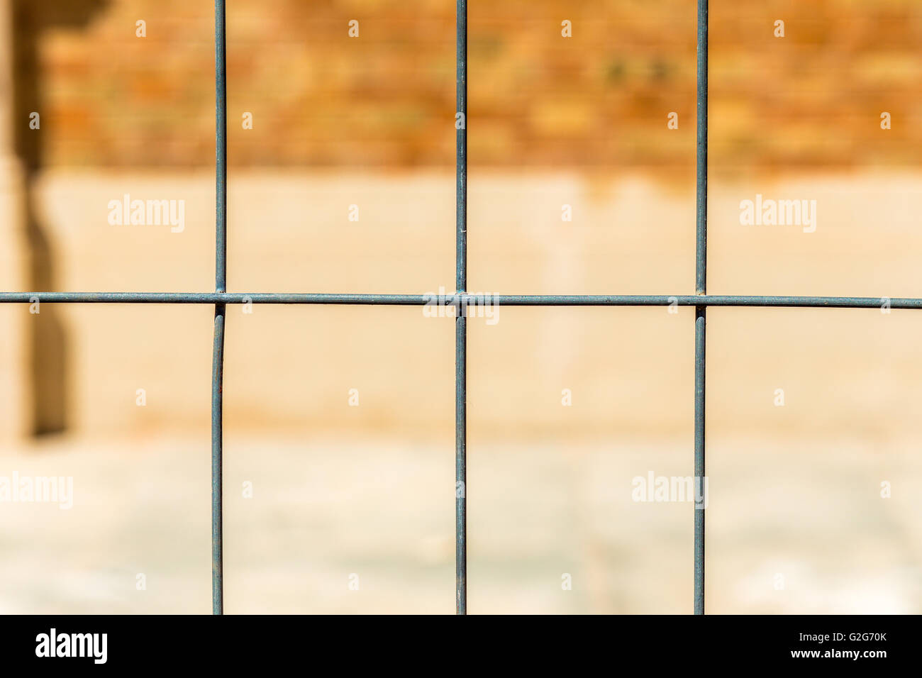 iron net to fence construction and road building sites Stock Photo - Alamy