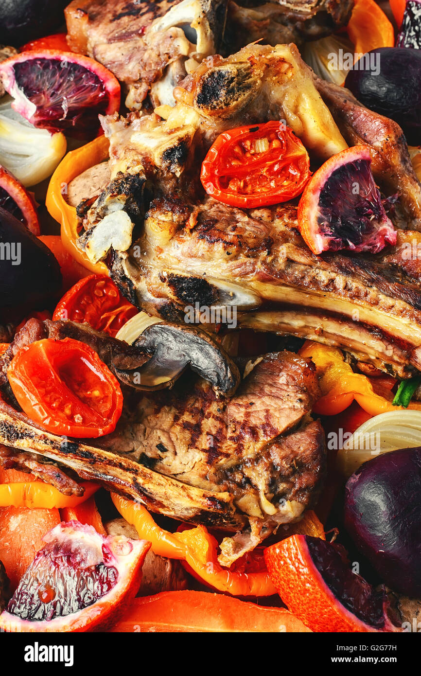 Bone in beef chop hi-res stock photography and images - Alamy