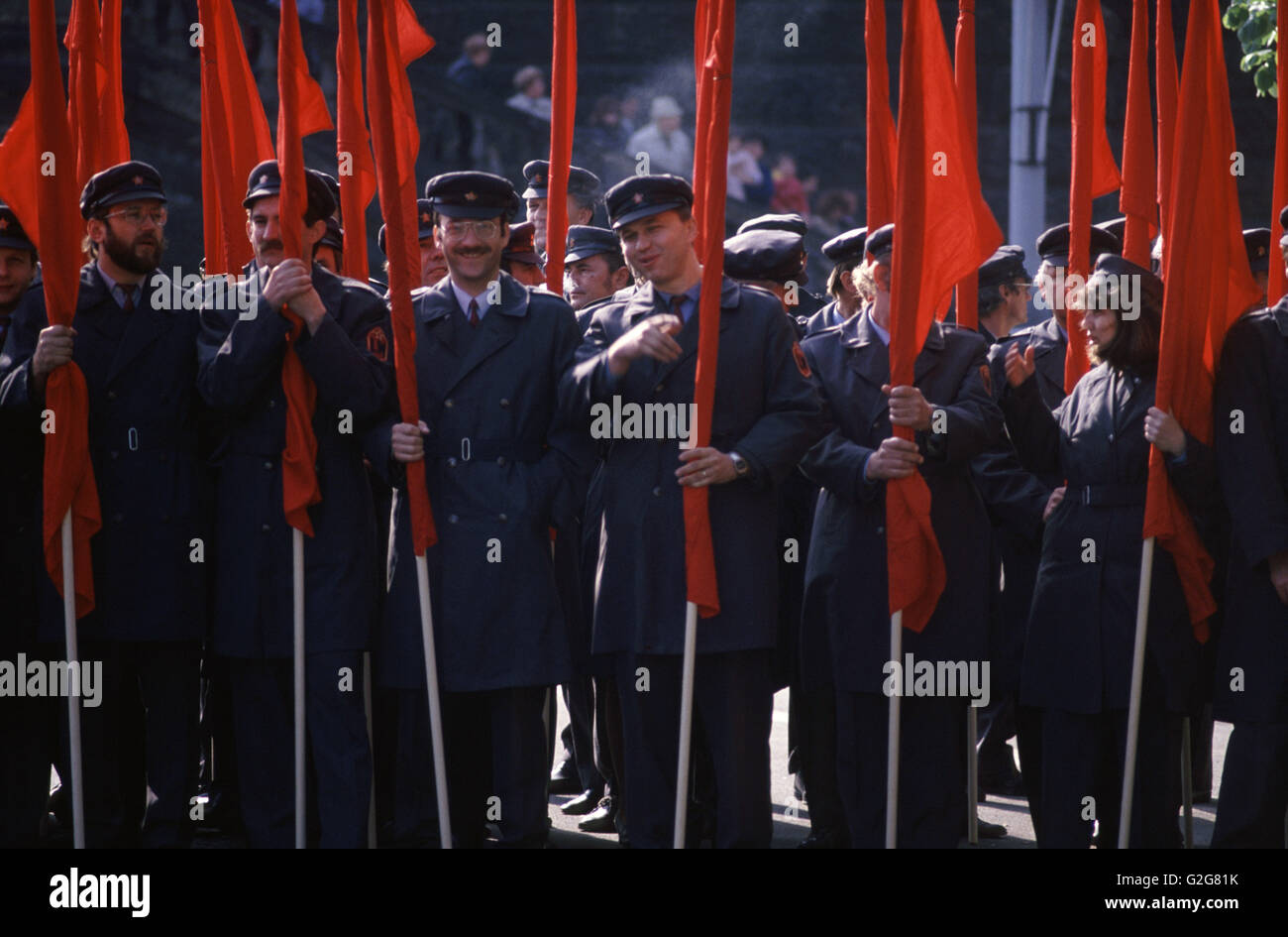 May day parade 1989 hi-res stock photography and images - Alamy