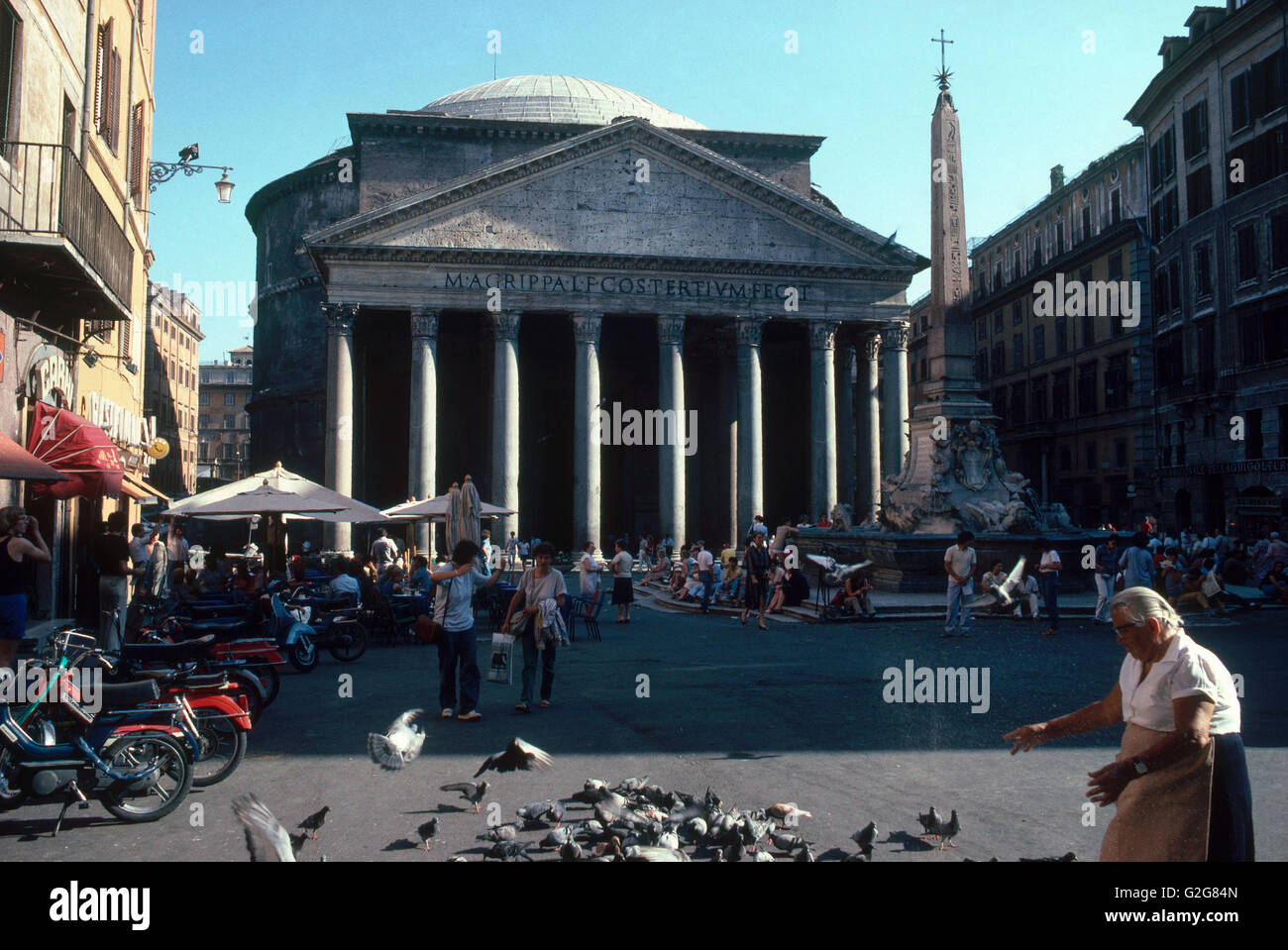 The Pantheon, located in the Piazza della Rotunda, was built in 27 B.C ...