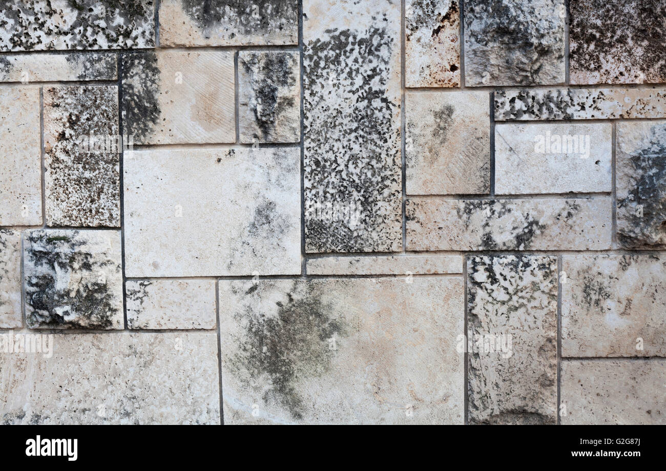 Rectangular stone wall texture closeup Stock Photo - Alamy