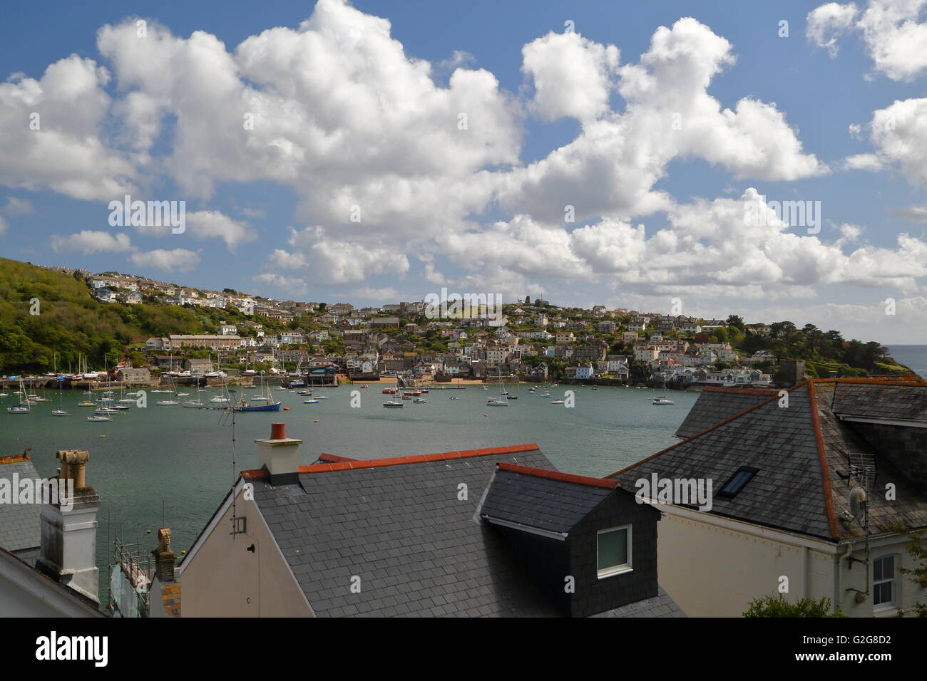 Boat in fowey harbour cornwall hi-res stock photography and images - Alamy