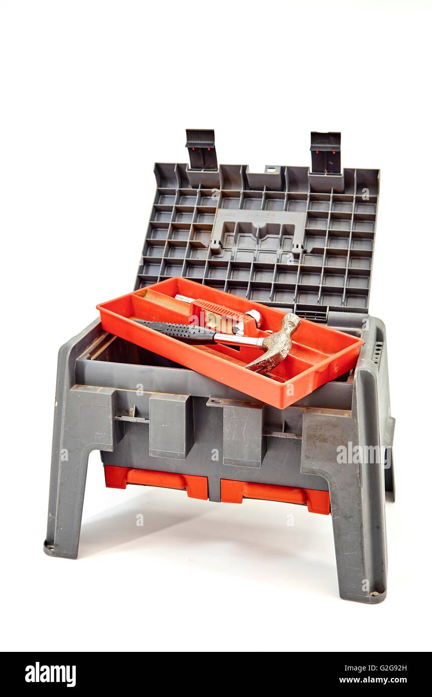 A studio photo of a industrial tool box Stock Photo - Alamy