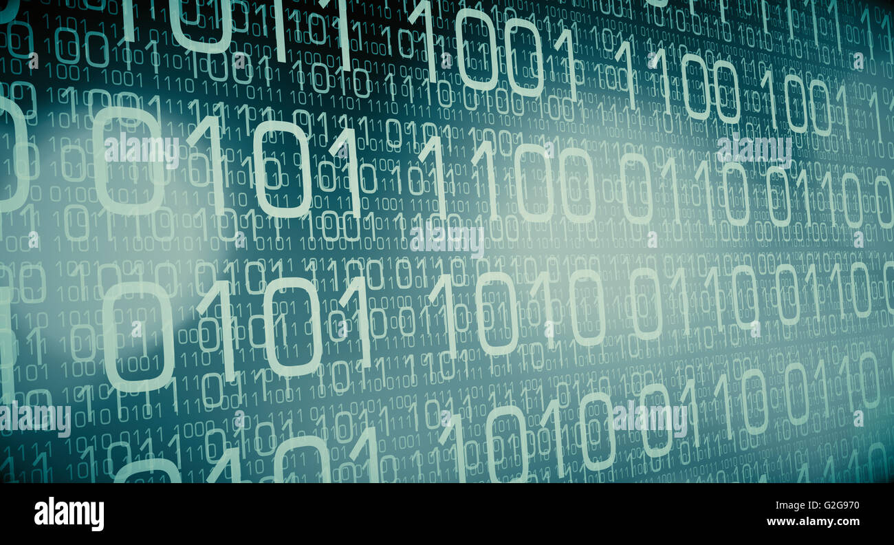 Cyber space abstraction numbers Stock Photo - Alamy