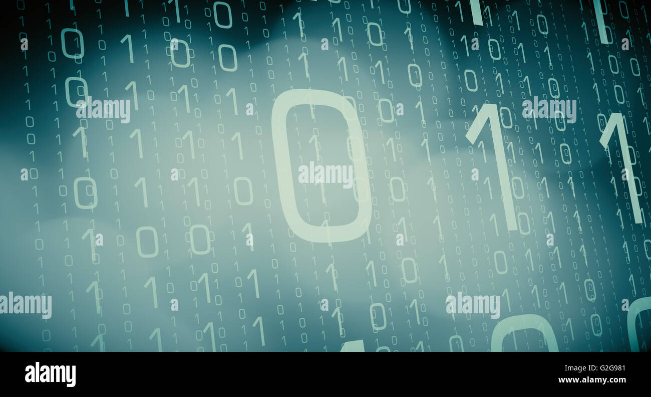 Binary code stream Stock Photo - Alamy