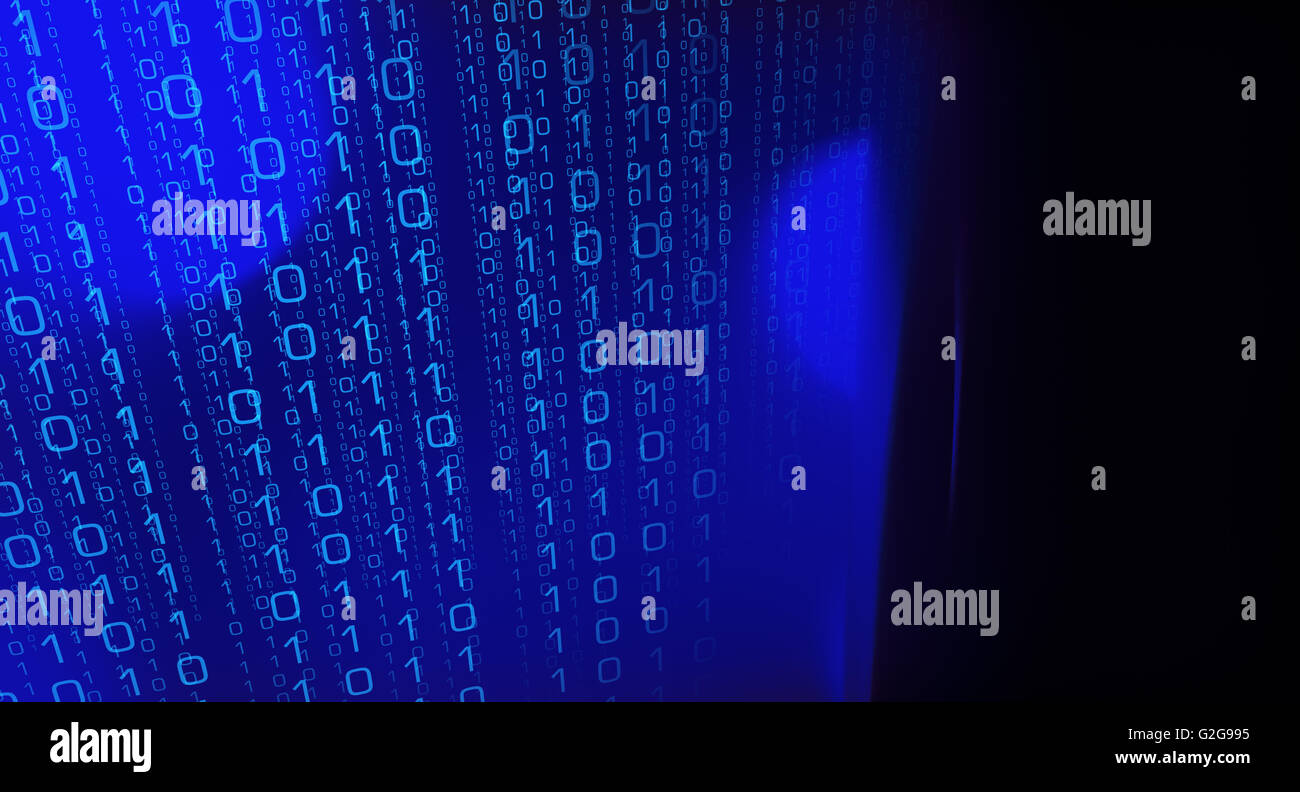 Binary code digits background Stock Photo - Alamy