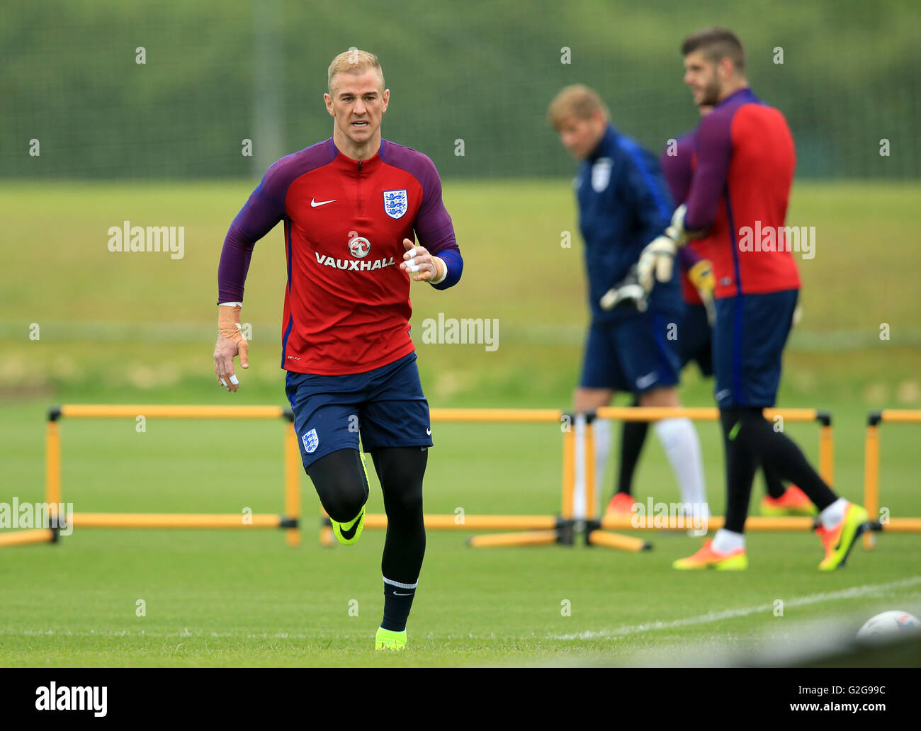 England's Joe Hart during a training session at Watford FC's Training ...