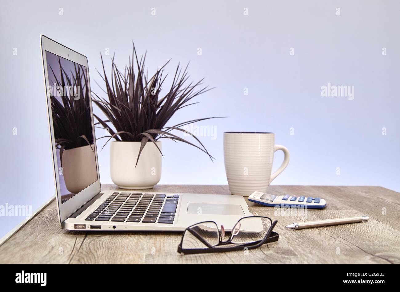 A studio photo of a workplace office desk Stock Photo - Alamy