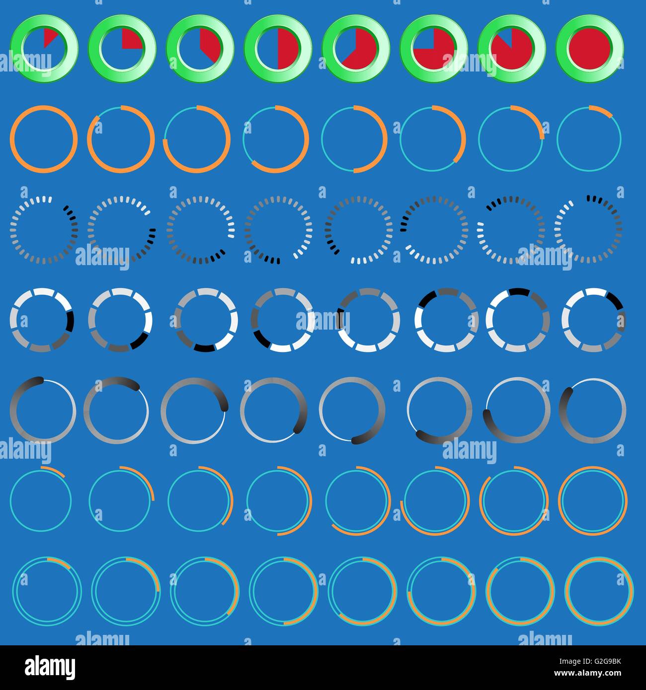 loading icons animation frames Stock Vector Image & Art - Alamy
